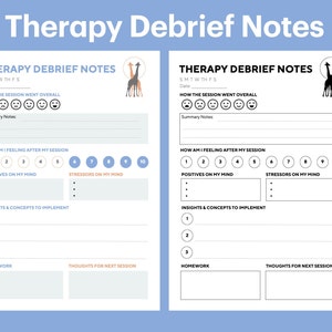 Post Therapy Notes | Therapy Debrief Notes | Therapy Notes Tool - Etsy