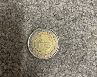 Greece Greek 2002s Bi-metalic 2 Euro Coin Abduction of Europe by Zeus ...