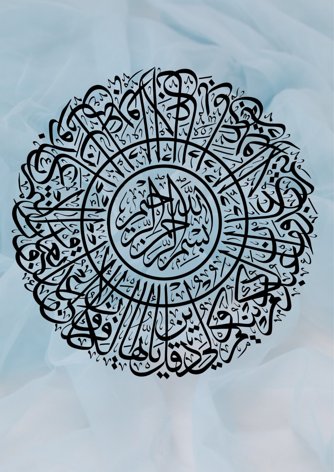 Set of 4, 4qul Surah, Qul Surah, Islamic Wall Art, Islamic Home Decor ...