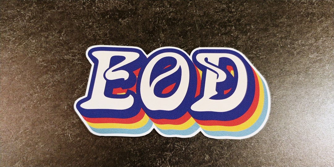 Groovy Retro EOD Sticker | Bomb Tech Life | We Love Stickers - Etsy
