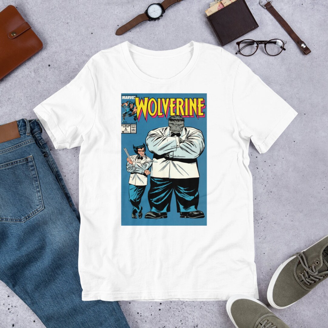 Classic Marvel Wolverine and Hulk Cover From Wolverine 8 T-shirt - Etsy