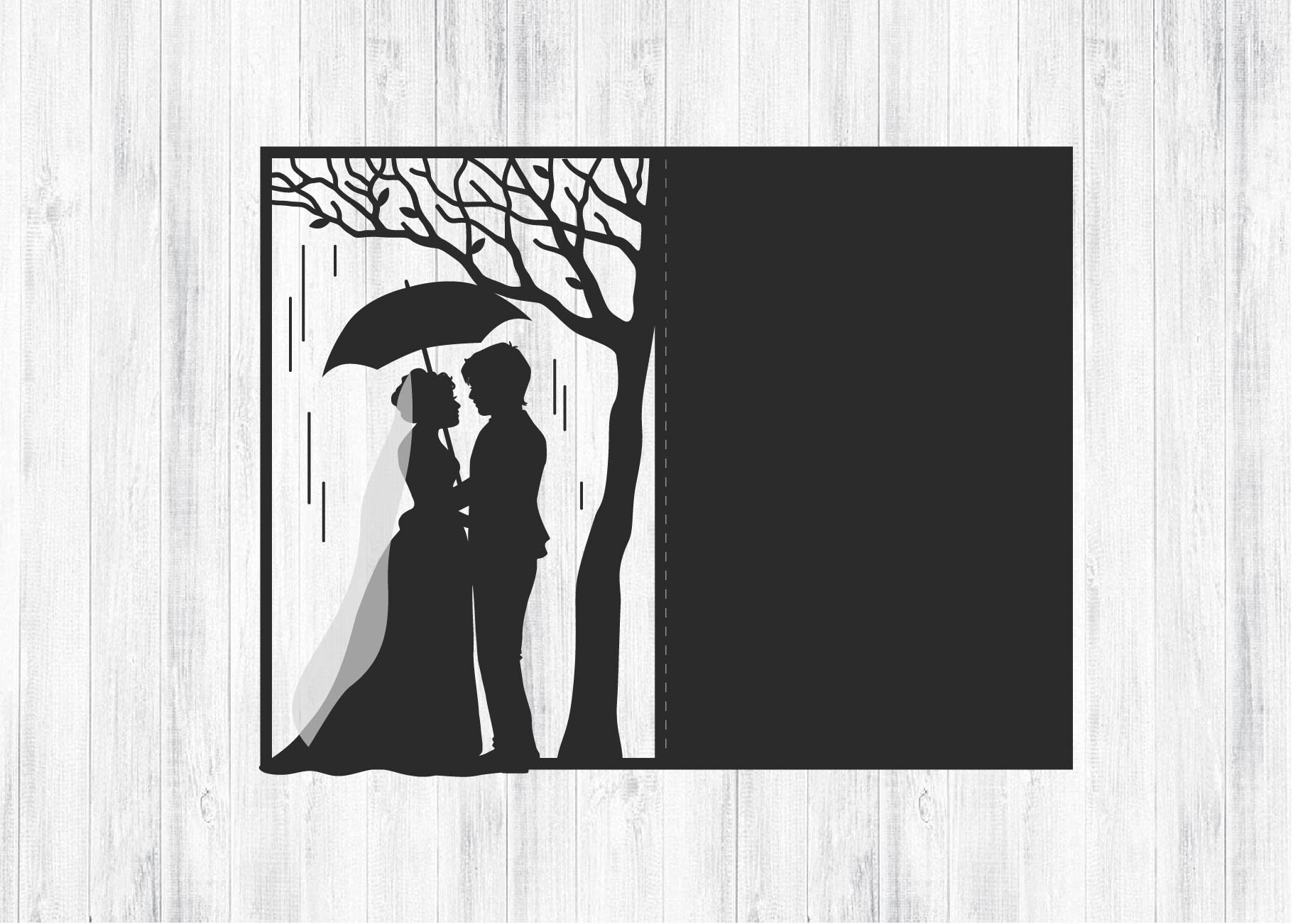 Couple Under the Tree SVG PNG, Wedding Card Svg, Lovers Svg, Valentine ...