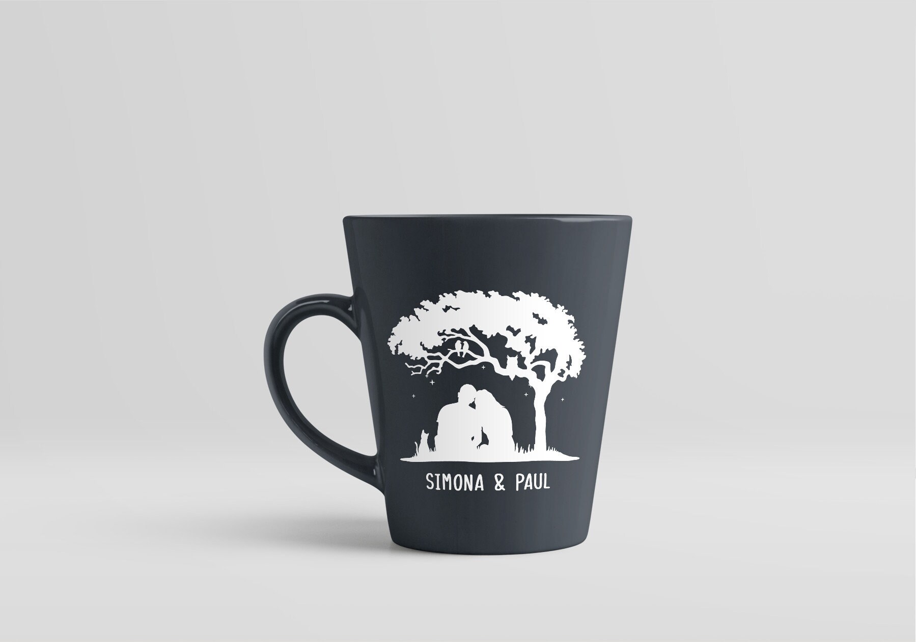 Couple Under the Tree SVG PNG for Cricut and Silhouette, Couple Clipart ...