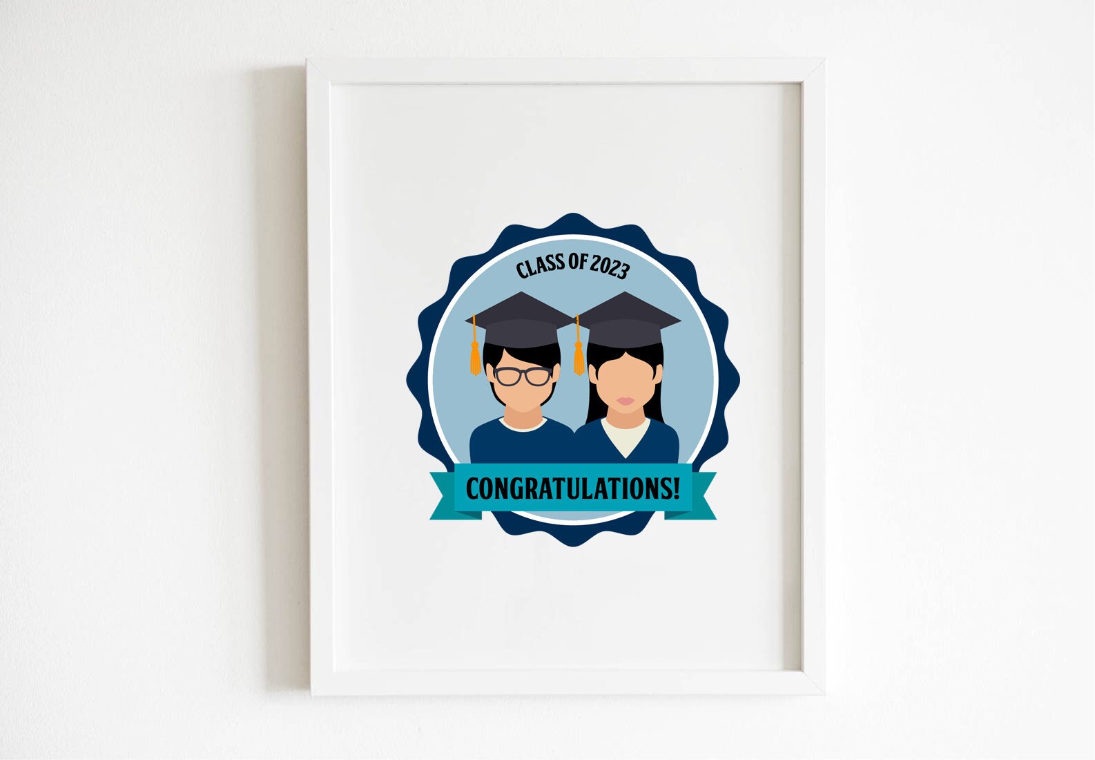 Personalised Graduation Class Frame SVG PNG, Graduates Students Friends ...