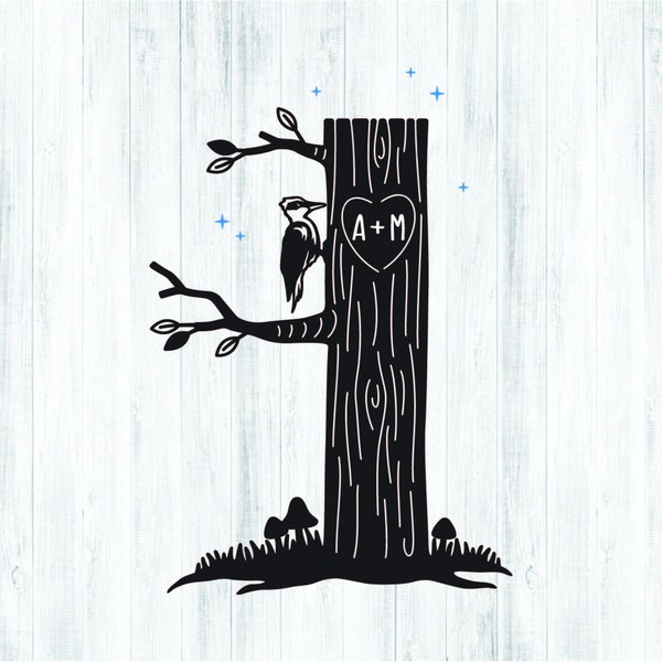 Names Carved in Tree - Etsy