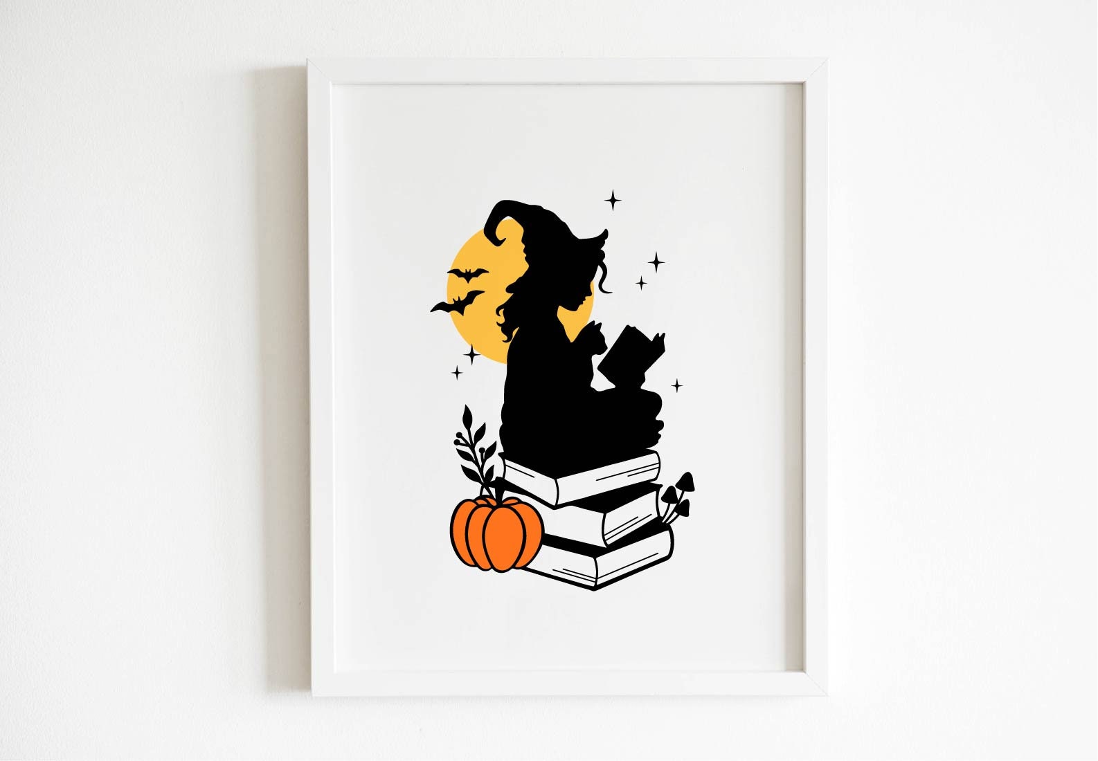 Halloween Witch Reading SVG PNG Spell Book Svg Halloween - Etsy