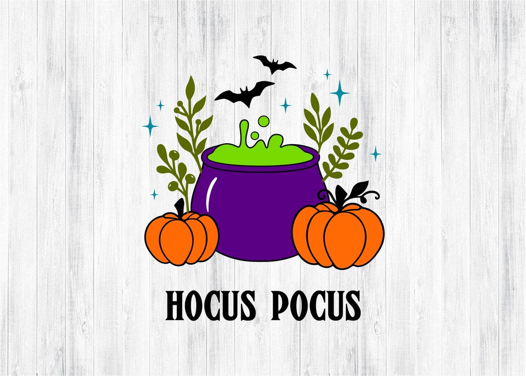 Hocus Pocus Cauldron With Pumpkins SVG PNG, Halloween Pumpkin Svg ...