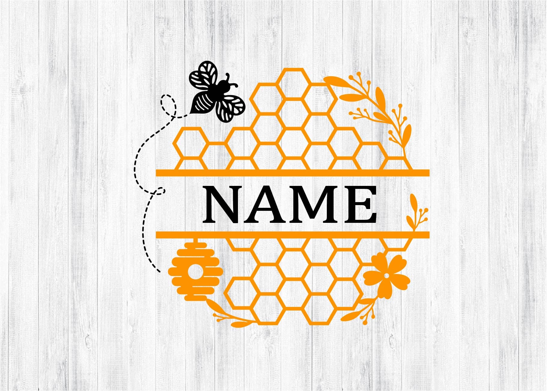 Honeycomb Bundle Svg, Bee Honeycomb Svg, Bee Name Cut, Honeycomb Frame ...