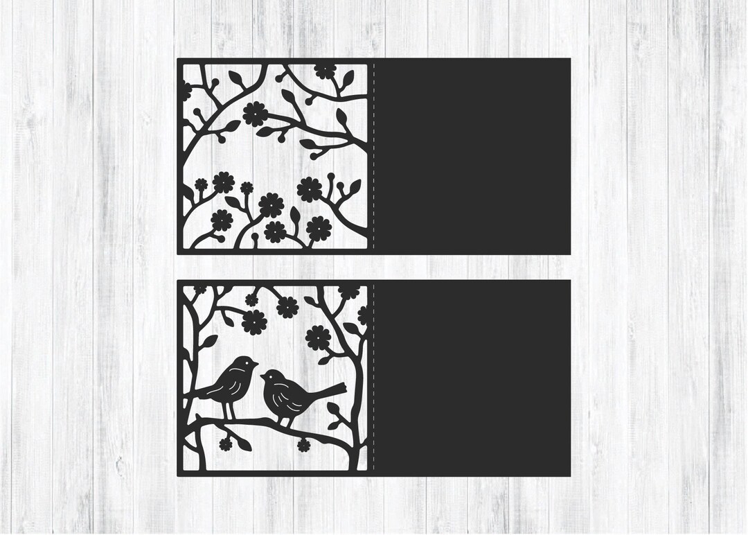 Spring Bird Card Bundle SVG PNG for Cricut and Silhouette, Card Svg ...