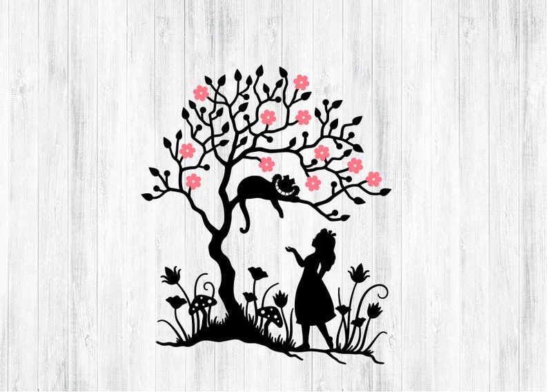 Alice in Wonderland SVG PNG for Cricut and Silhouette - Etsy