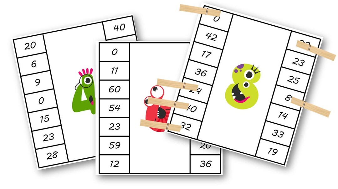Matematich Games Multiplication and Division 1 10 for Children - Etsy
