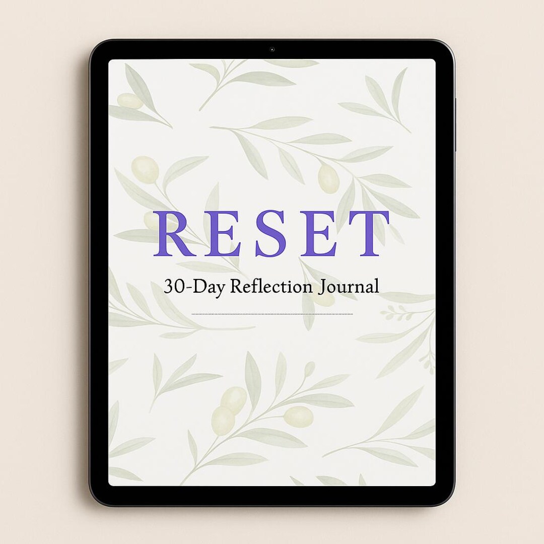 RESET: 30-day Reflection Journal - Etsy