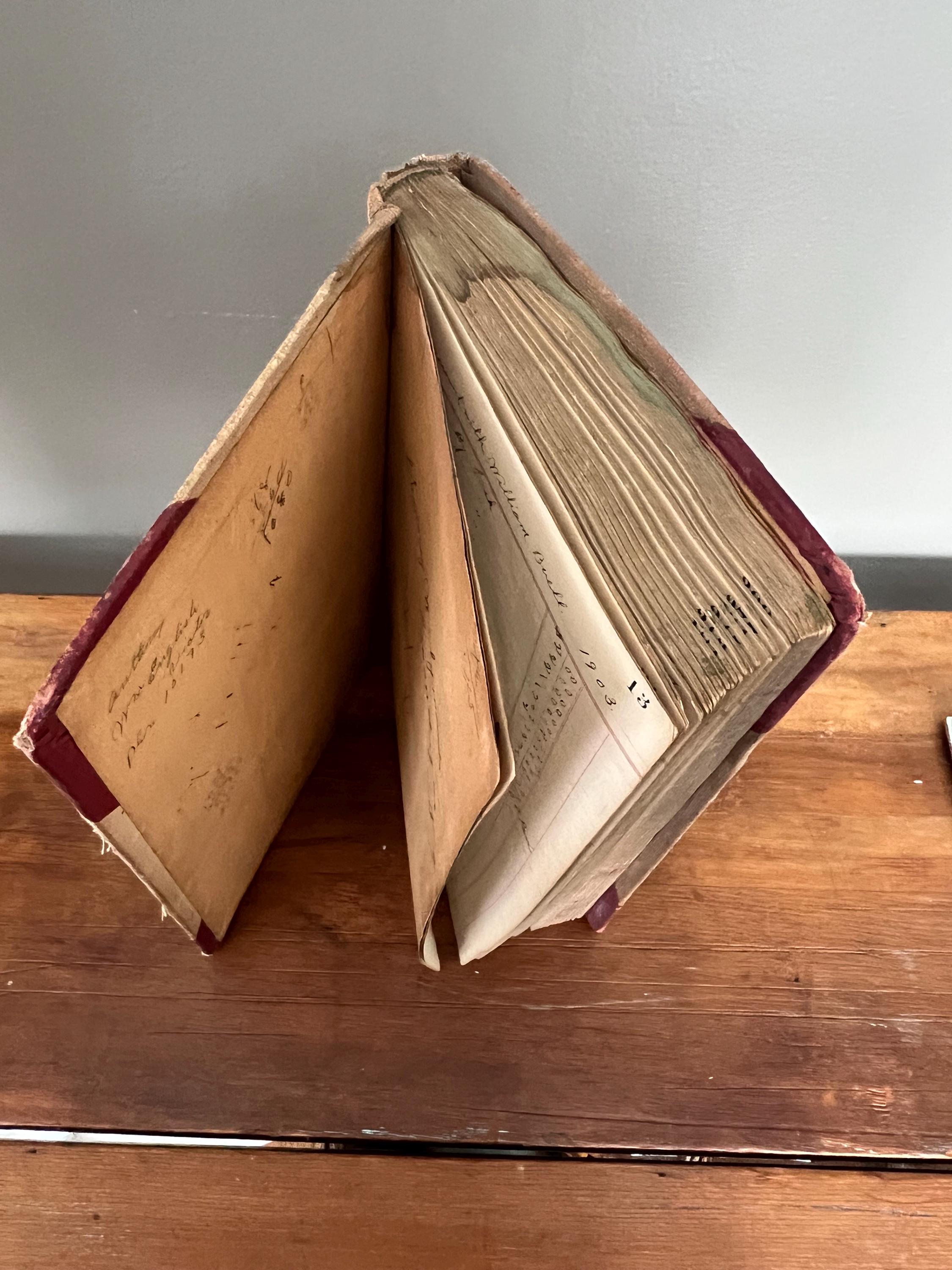 1908 Antique Ledger Book - Etsy