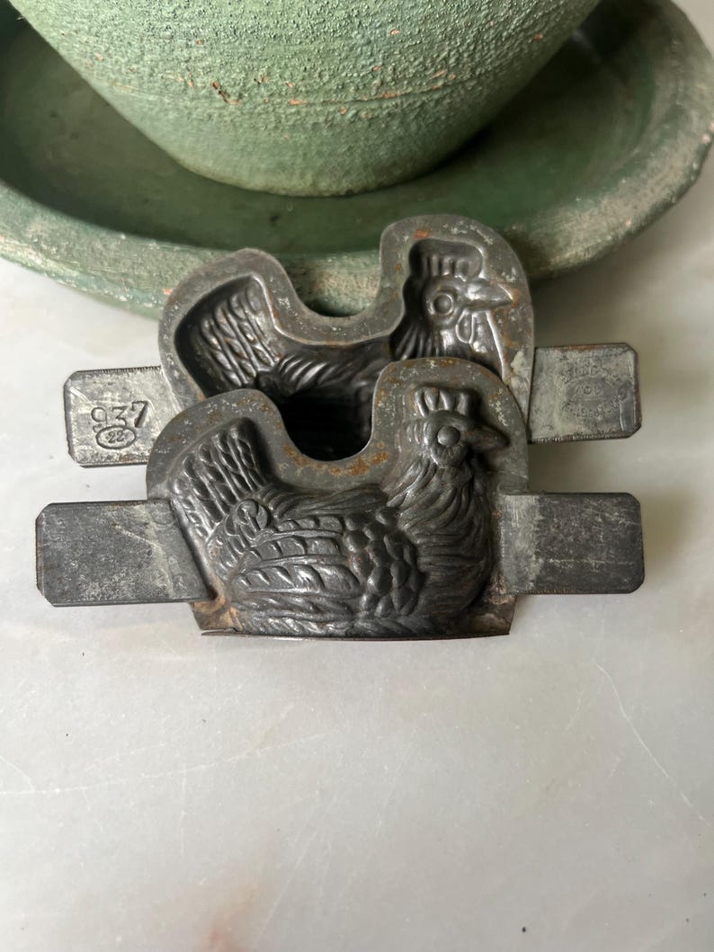 Antique French Chicken Chocolate Mold - Etsy