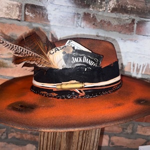 Cash Custom Burned Hat. - Etsy