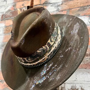 Unique Sutton Rancher Hat Handcrafted With Custom Burned Design Cowgirl ...