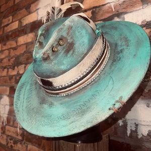 Outlaw Country Turquoise Custom Wool Rancher Hat - Etsy