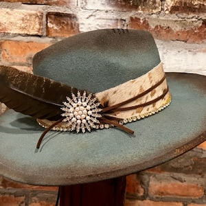 Princess Cowgirl! (western Style Custom Burned, Distressed Cowgirl Hat ...
