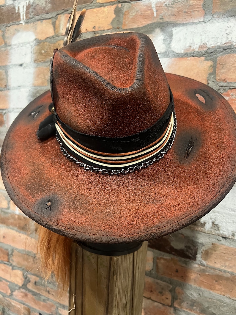 Cash Custom Burned Hat. - Etsy
