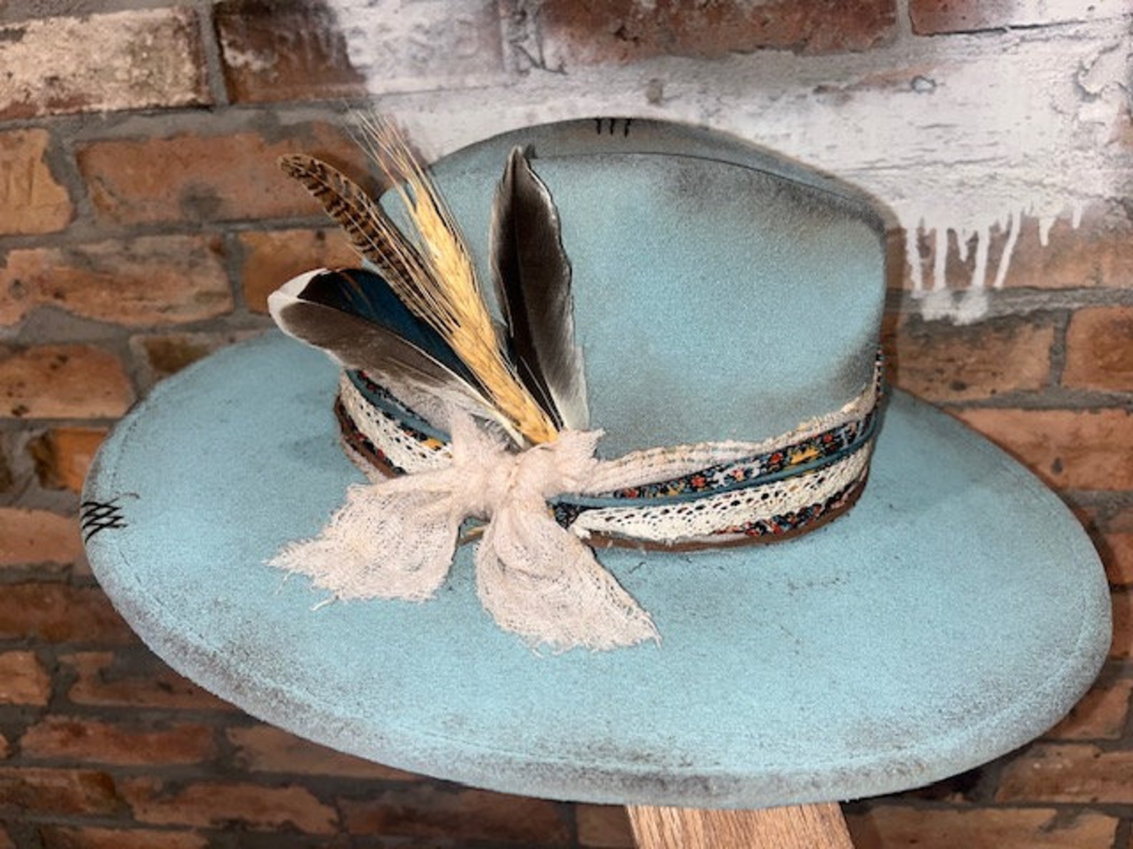 MY BABY BLUE Custom Burned Hat. - Etsy