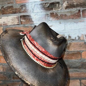 Grit and Glamor (western Style Custom Burned, Distressed Cowgirl Hat ...