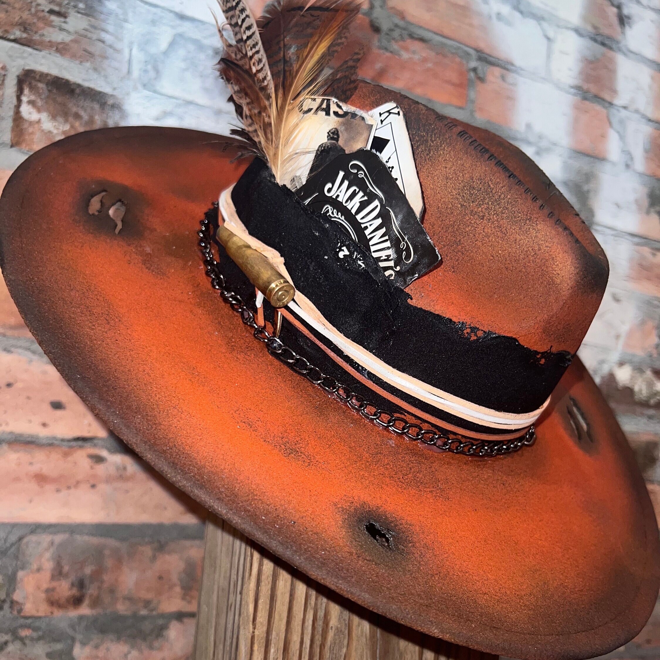 Cash Custom Burned Hat. - Etsy