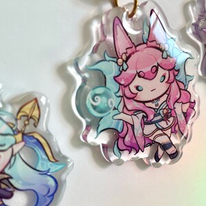 League of Legends Spirit Blossom Acrylic Keychain Ahri Lillia Kindred ...