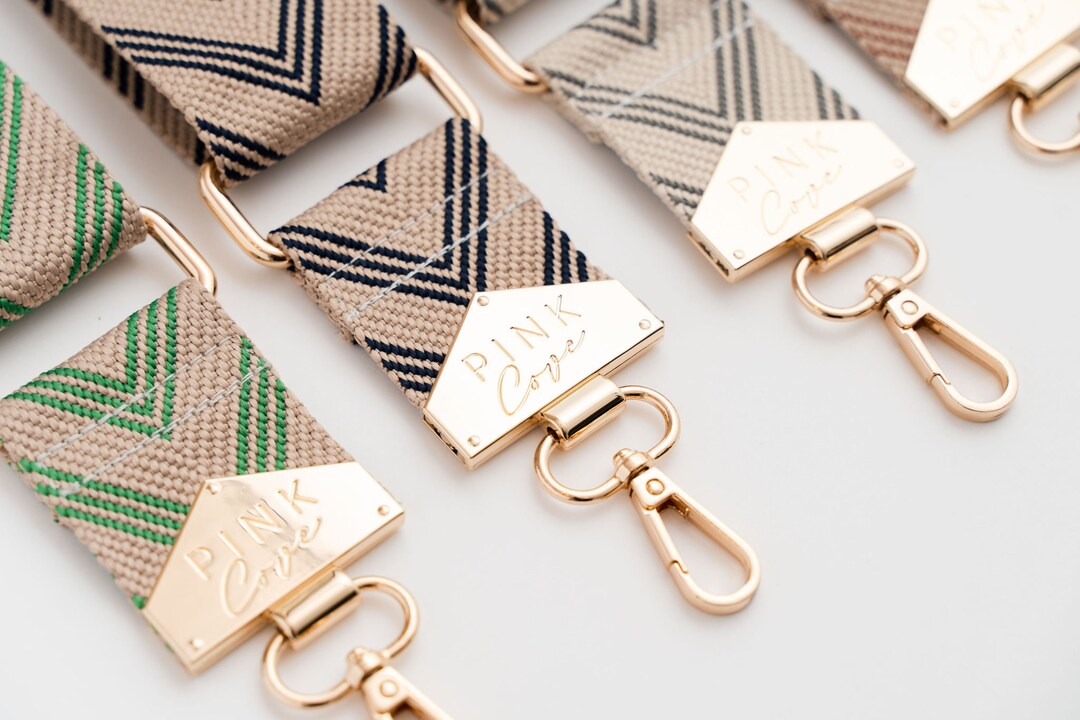 Patterned Bag Strap: Adjustable Fabric Strap With Gold Hardware - Etsy