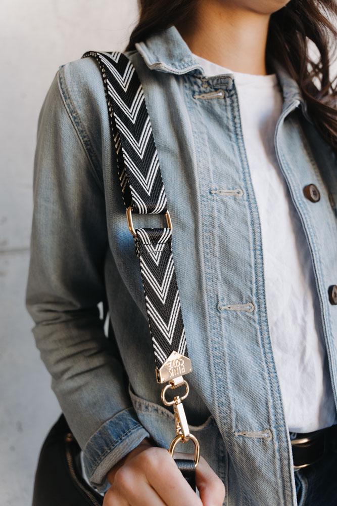 Patterned Bag Strap: Adjustable Fabric Strap With Gold Hardware - Etsy