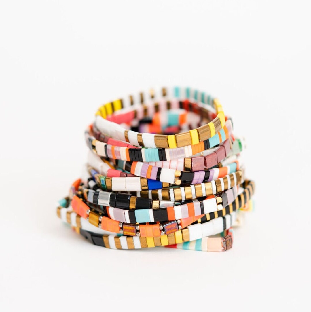 Tila Bracelets Glass Tile Bracelet tila Bracelet Colorful Squares ...