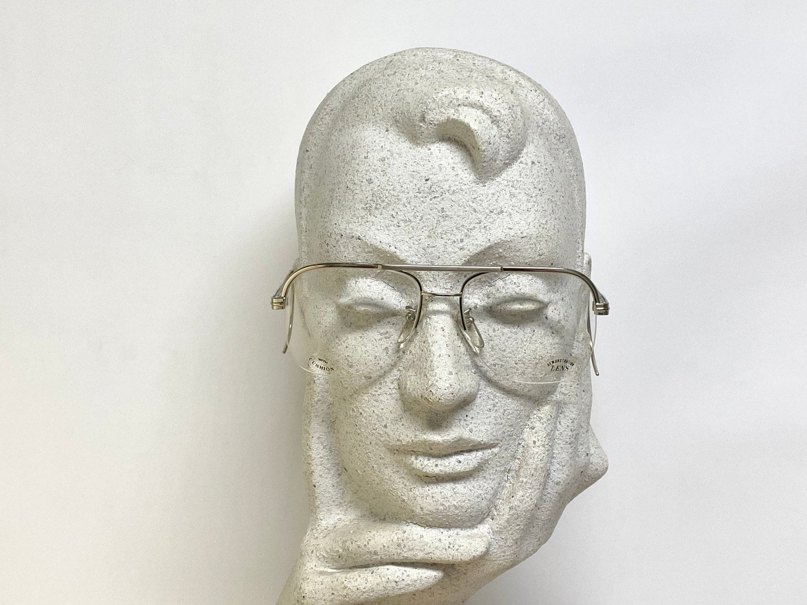 Brillen Aviator Cable Temple Matte Shiny Silver 1980s Vintage New Old ...