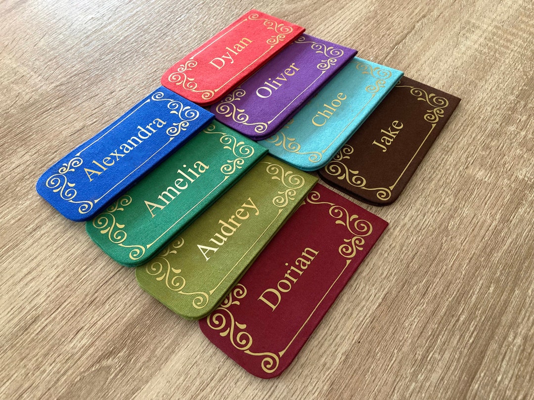 Custom Magnetic Bookmark Monogram Fabric Bookmarks Thank You Teacher ...