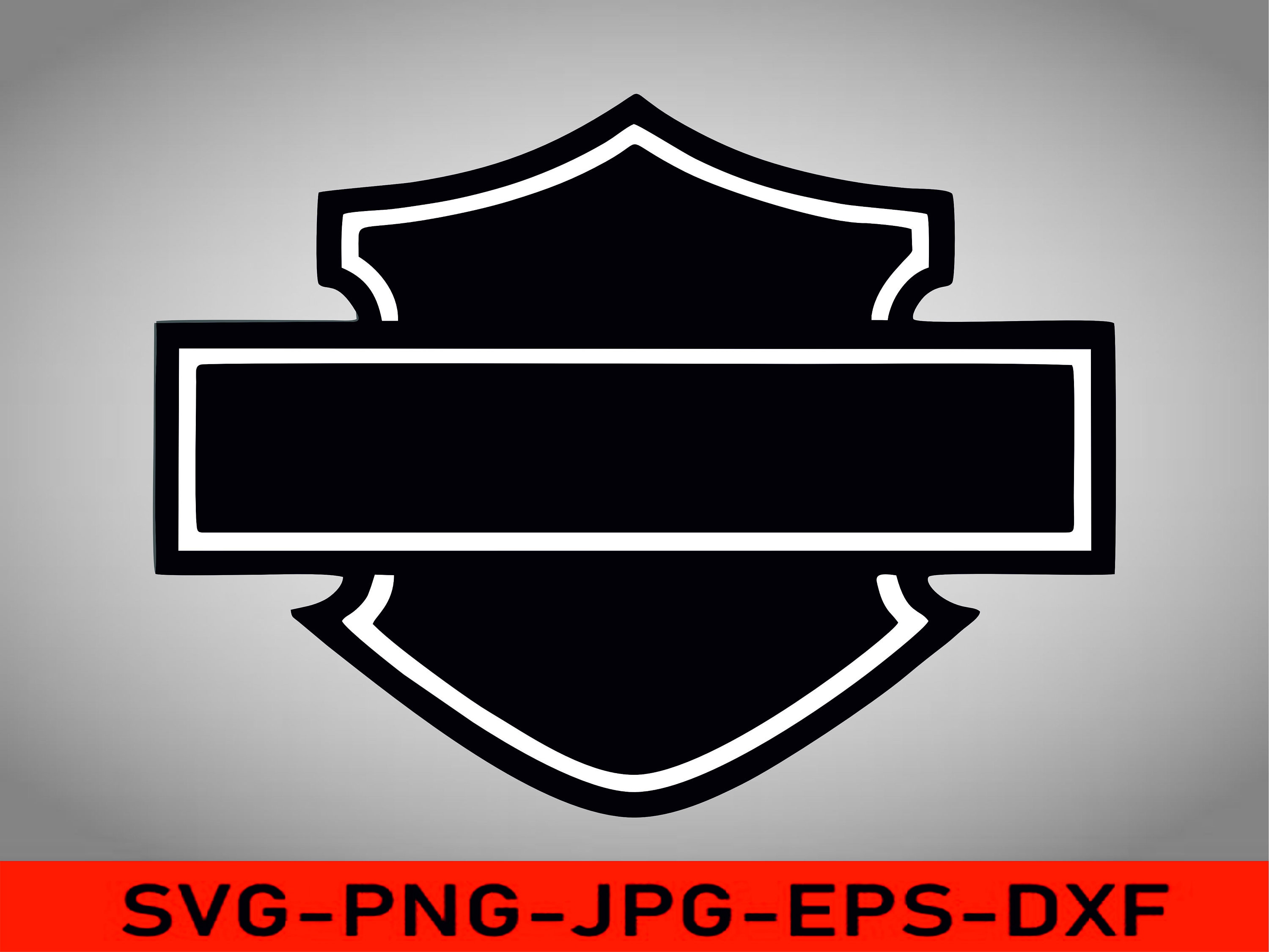 Harley Davidson Blank Emblem SVG for Craft Machines Cricut - Etsy