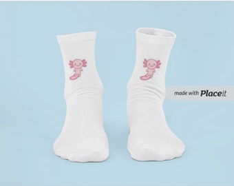 Cute Axolotl Socks - Etsy