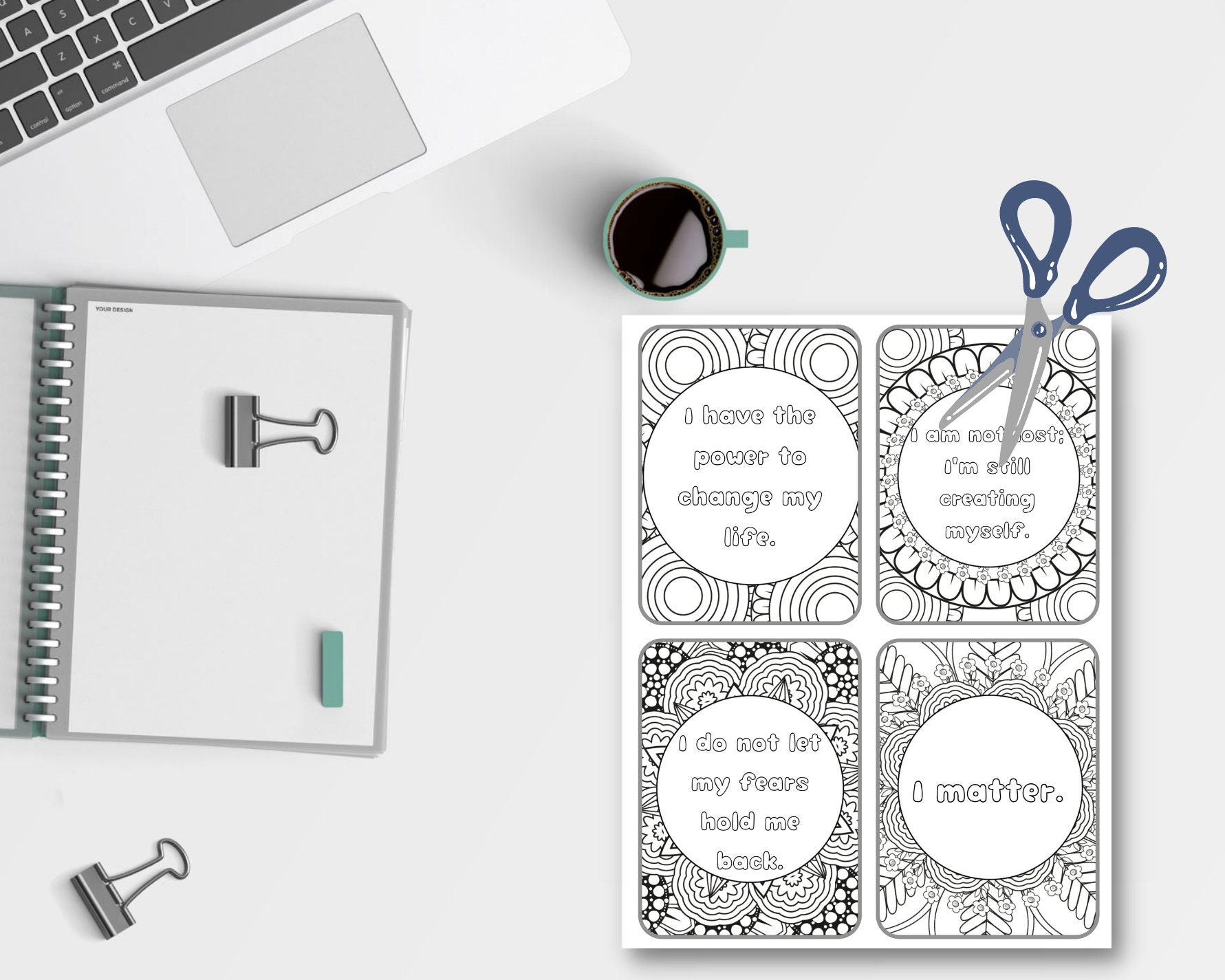 Printable Encouragement Cards for Girls / Colorable Daily - Etsy
