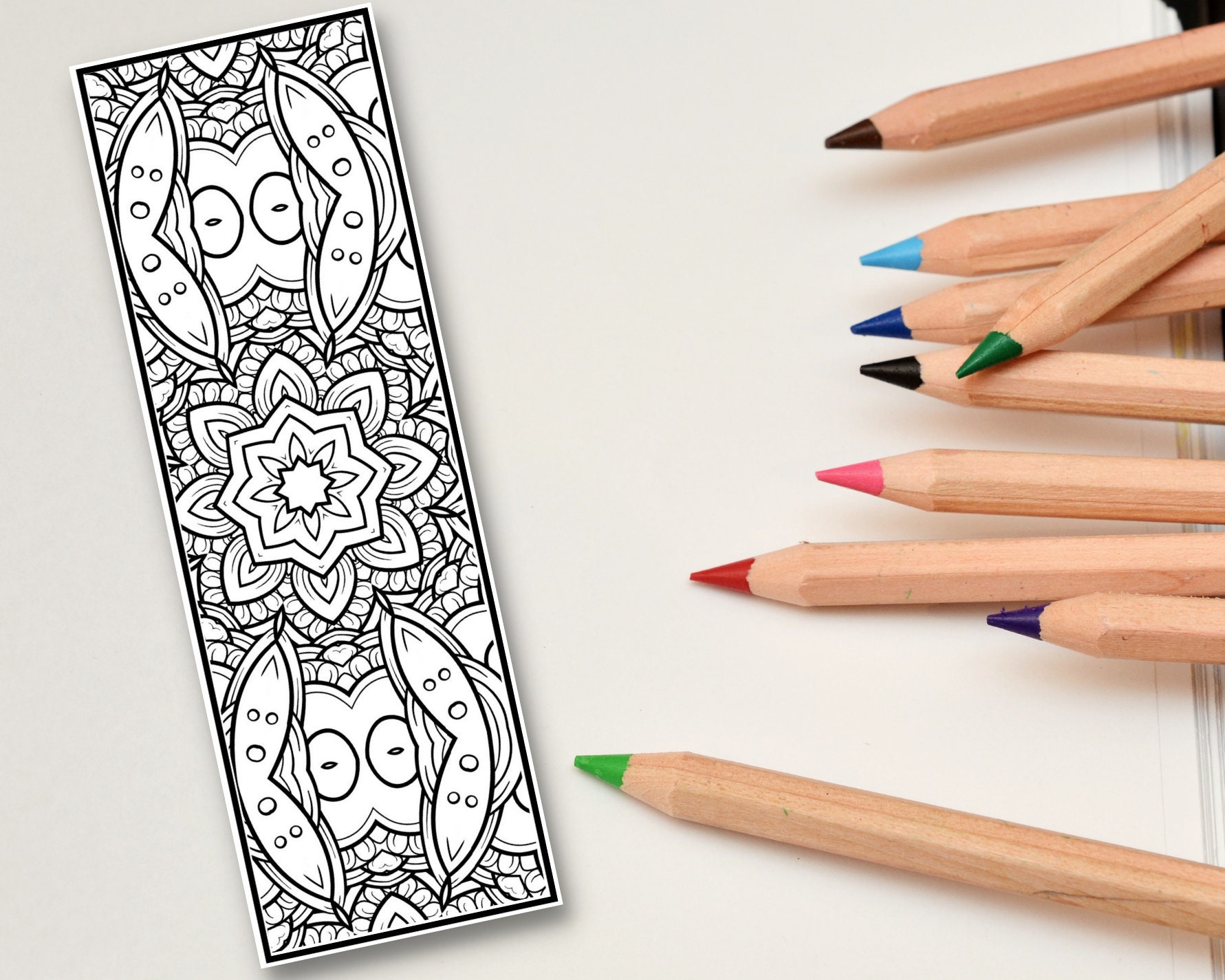 Printable Bookmarks to Color | 40 Colorable Book Marks for Book Lovers ...