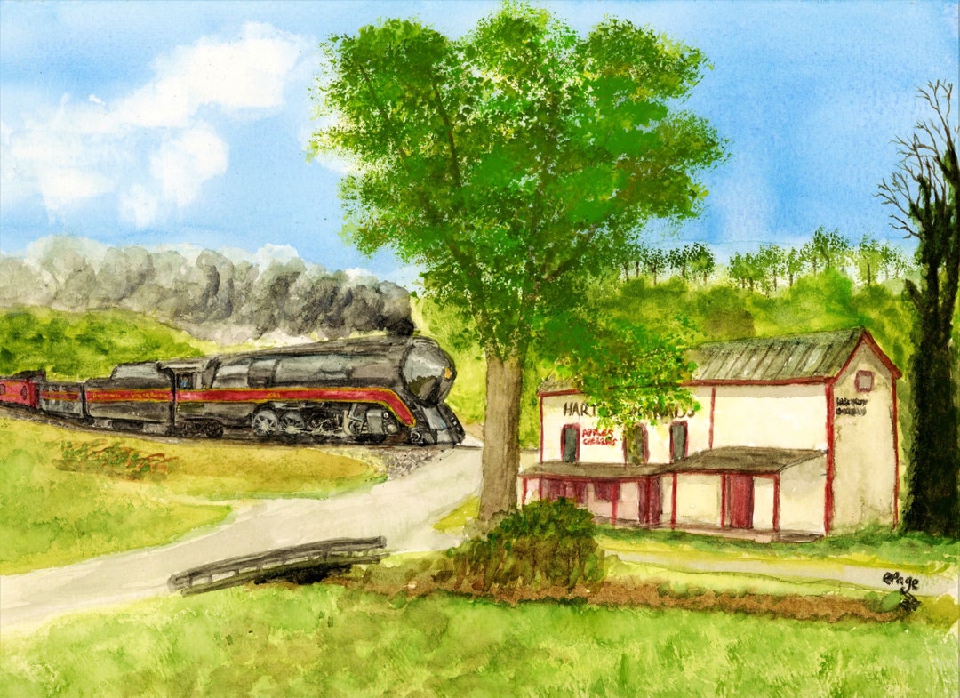 Steam Locomotive Art Featuring J-class 611 at Markham - Etsy