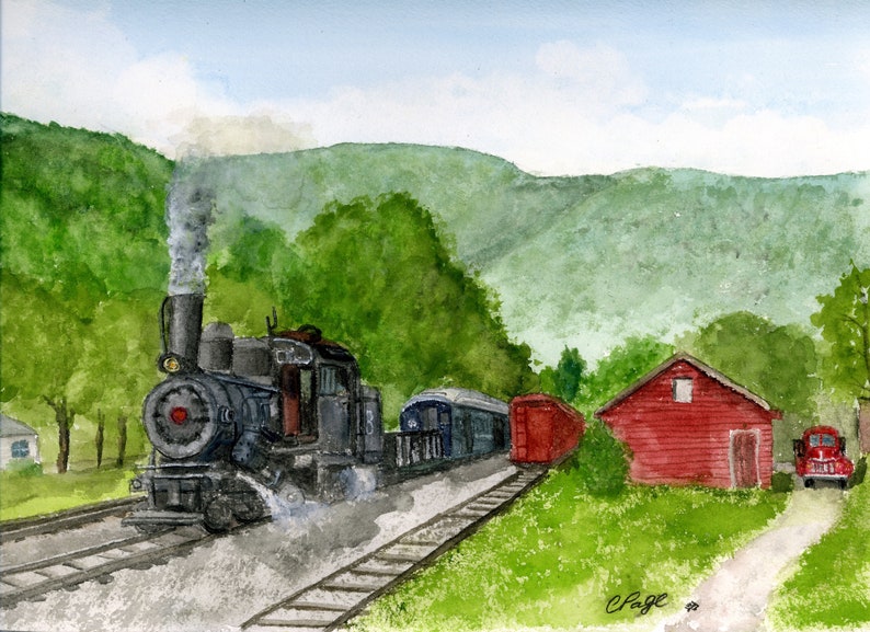 Steam Locomotive Art Featuring J-class 611, the Durbin Rocket and a ...