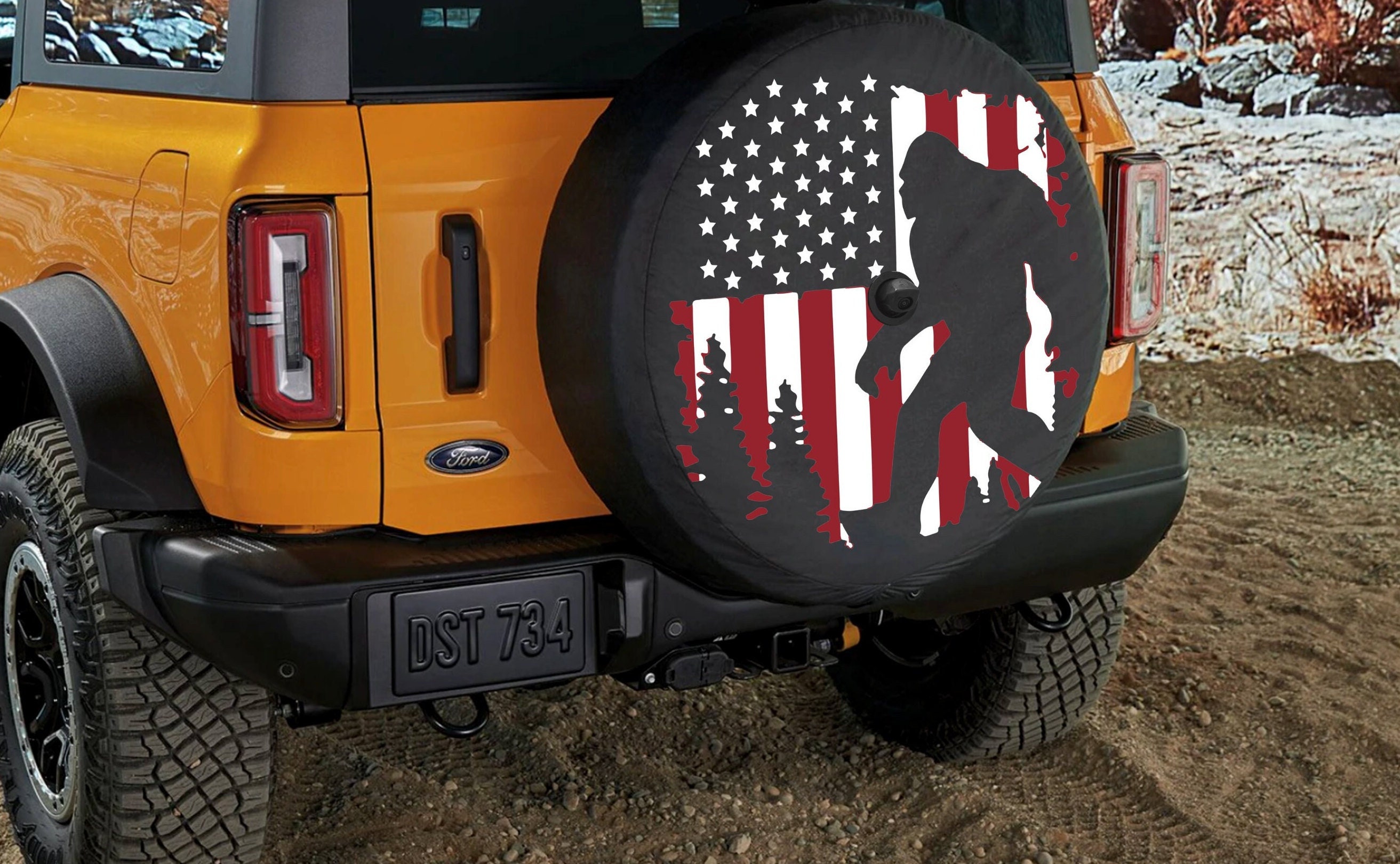 Sasquatch Bronco SPARE TIRE COVER Ford Bronco 2022 Ford - Etsy