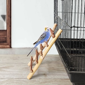 Natural Wooden Bird Ladders, Bird Ladder, Bird Cage Ladder, Parrot ...