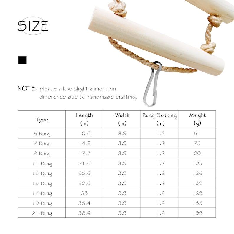 Natural Wooden Bird Ladders, Bird Rope Ladder, Bird Rope Bridge, Bird ...