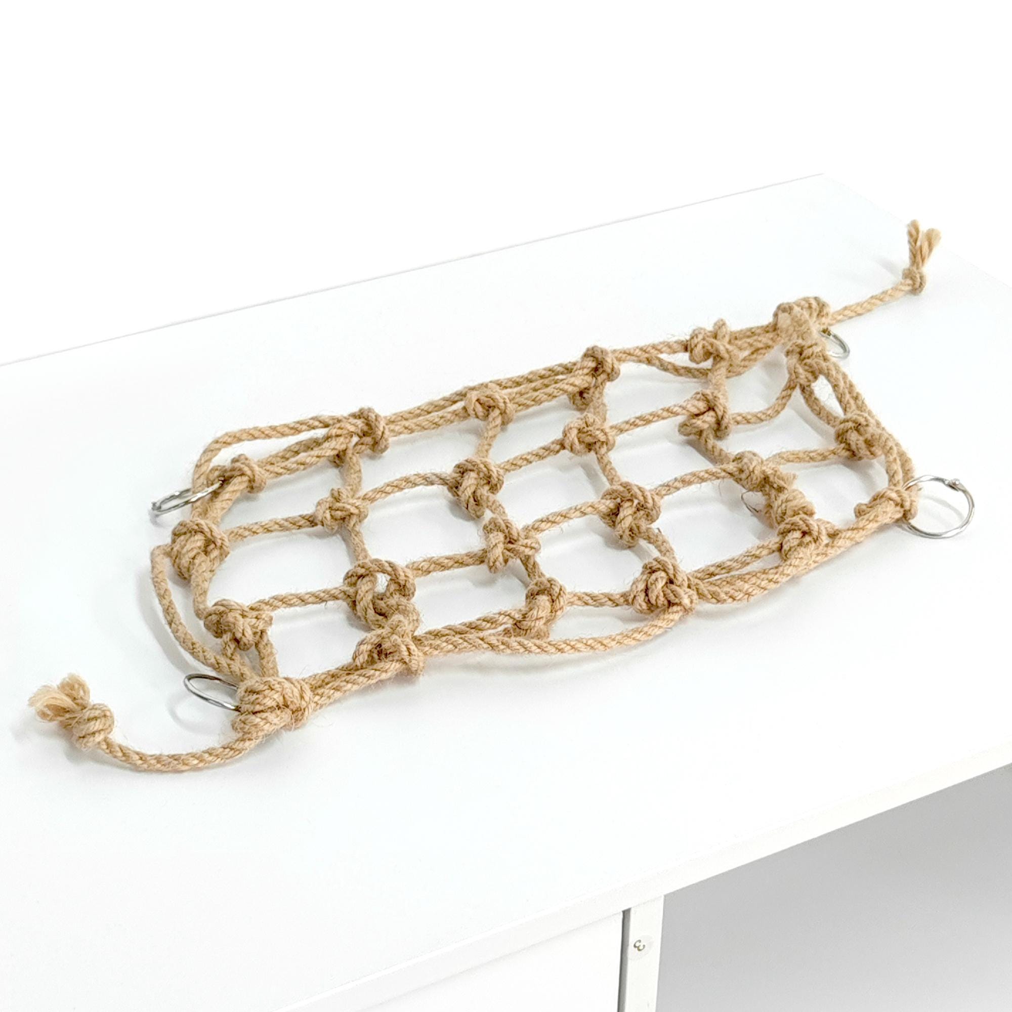 Natural Jute Rope Climbing Net, Climbing Net for Birds, Parrot Climbing ...