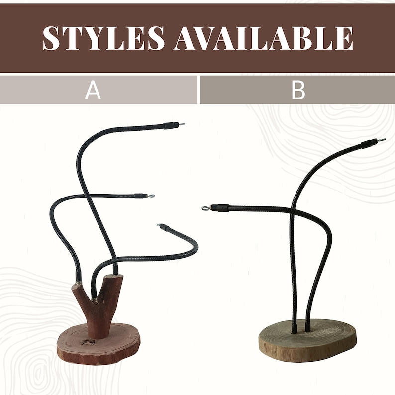 Simple Gooseneck Bird Stand, Parrot Solid Wood Base Stand, Stainless ...