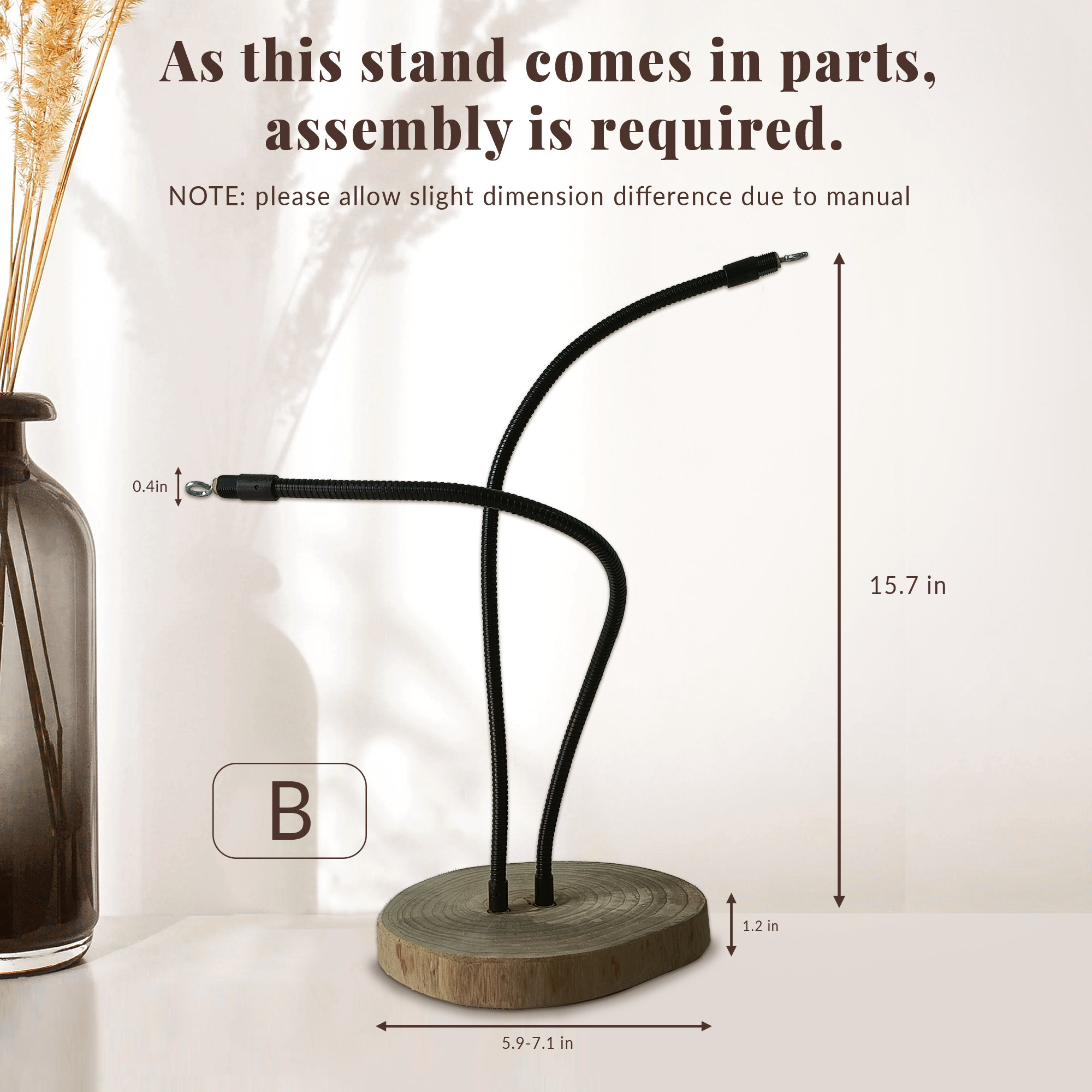 Simple Gooseneck Bird Stand Parrot Solid Wood Base Stand - Etsy