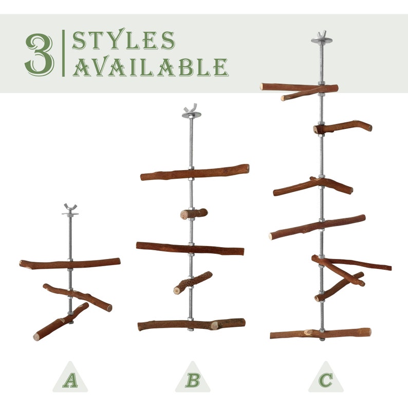 Parrot Cage Stand Frame, Natural Bird Perches, Parrot Stand, Branch ...