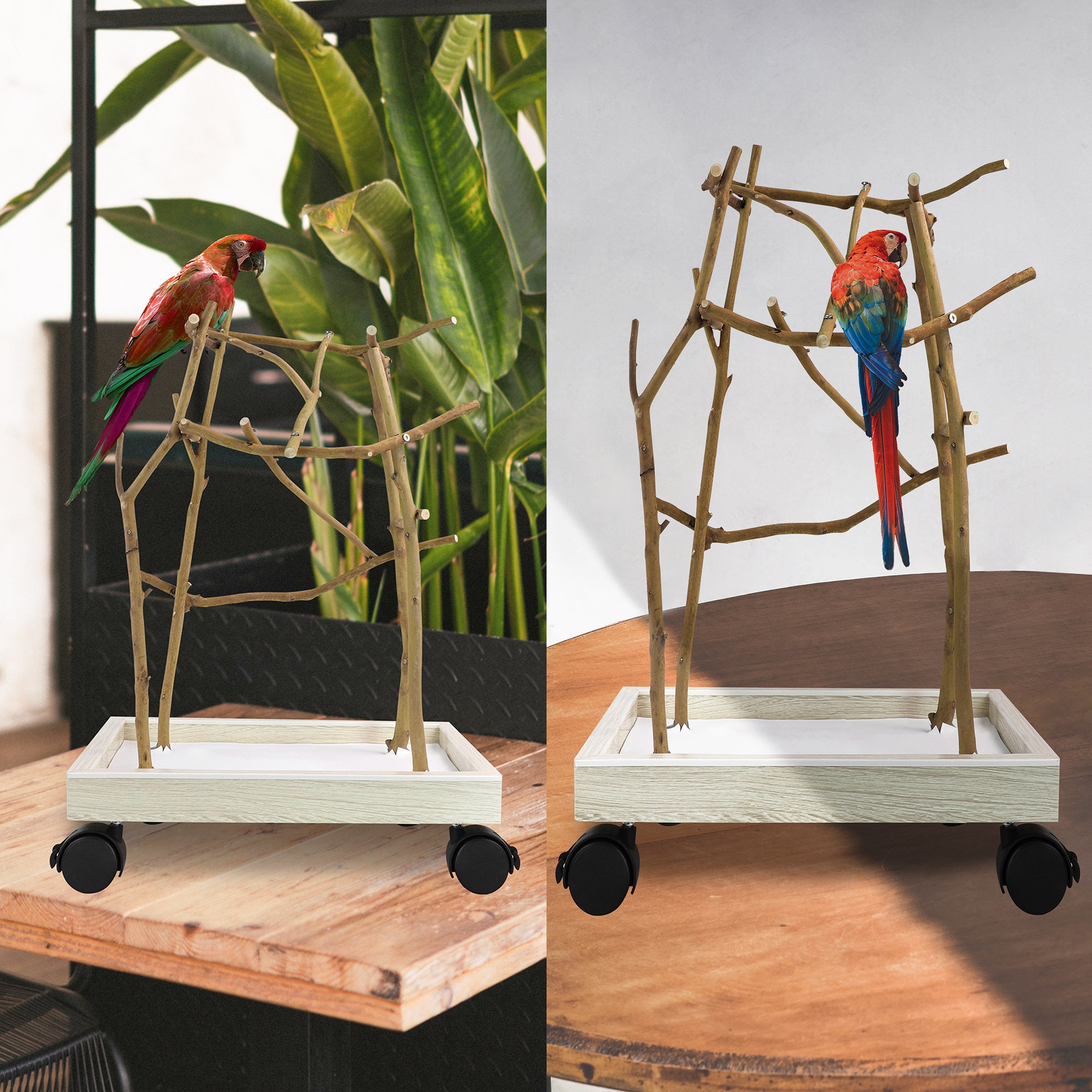 Natural Bird Perches, Parrot Perches, Parrot Stand, Parrot Playstand ...