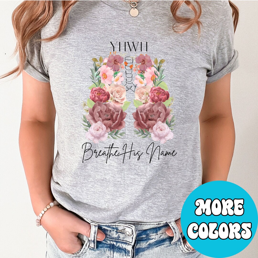 Yahweh Shirt for Women Christian T-shirt With YHWH Lungs Messianic ...