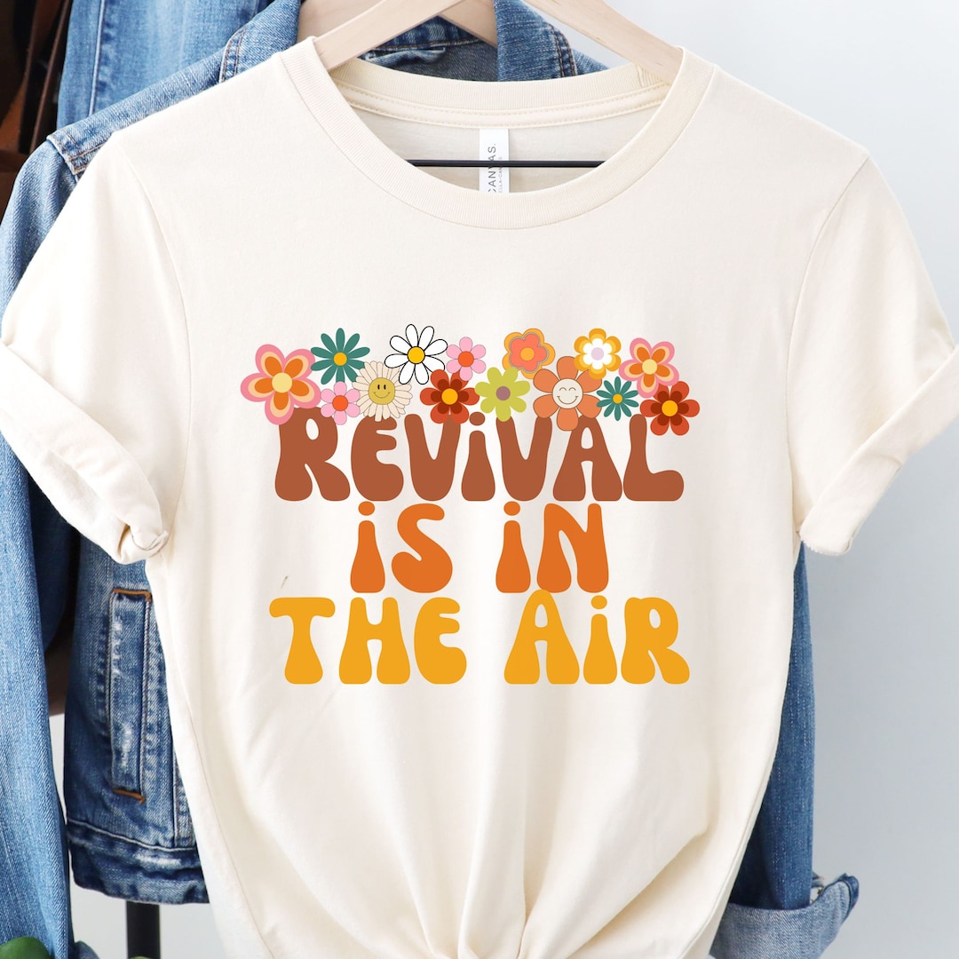 Retro Hippie Christian T-shirt With Jesus Movement Revival Theme Goldy ...