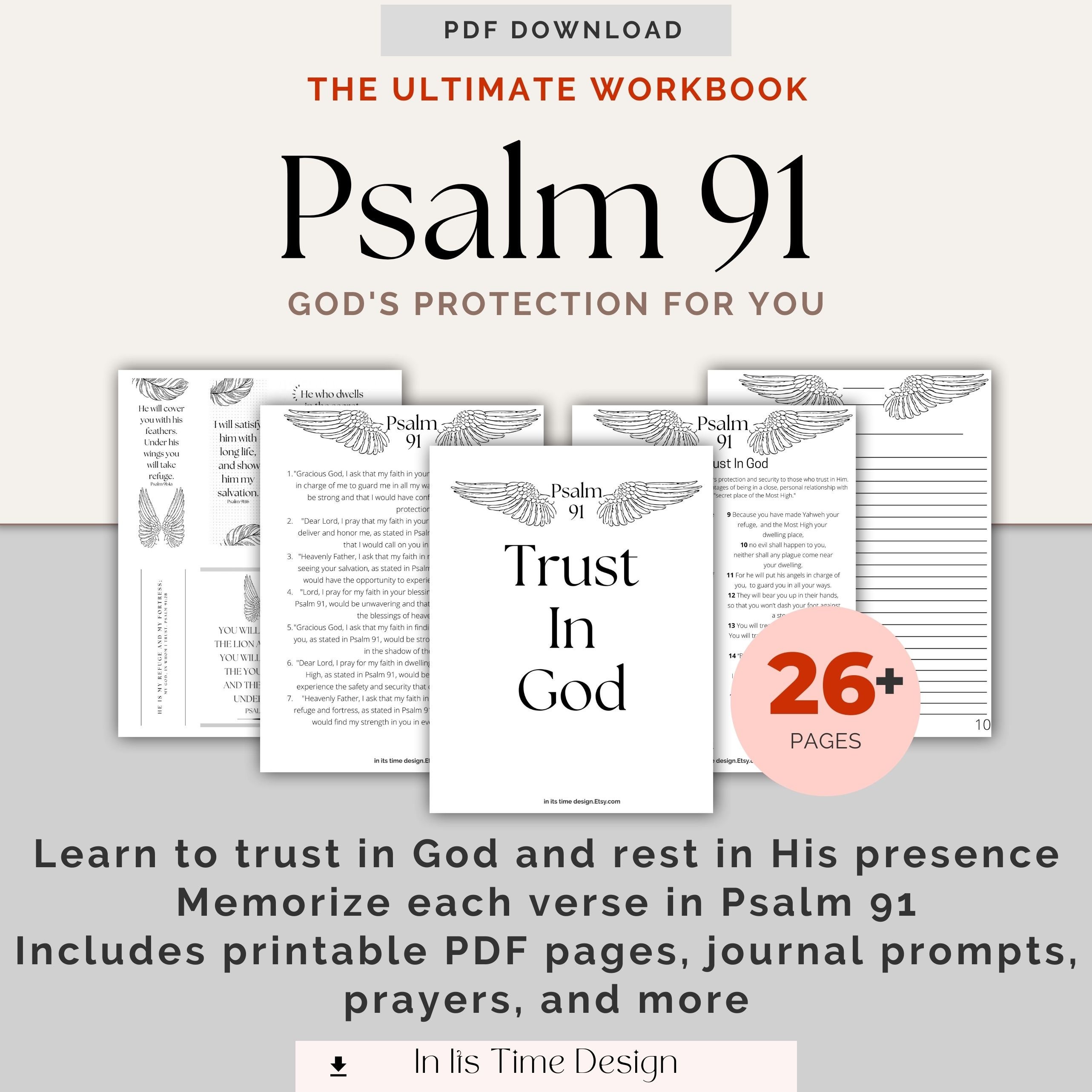 Psalm 91scripture Writing Memorize Bible Verse Bible Study - Etsy