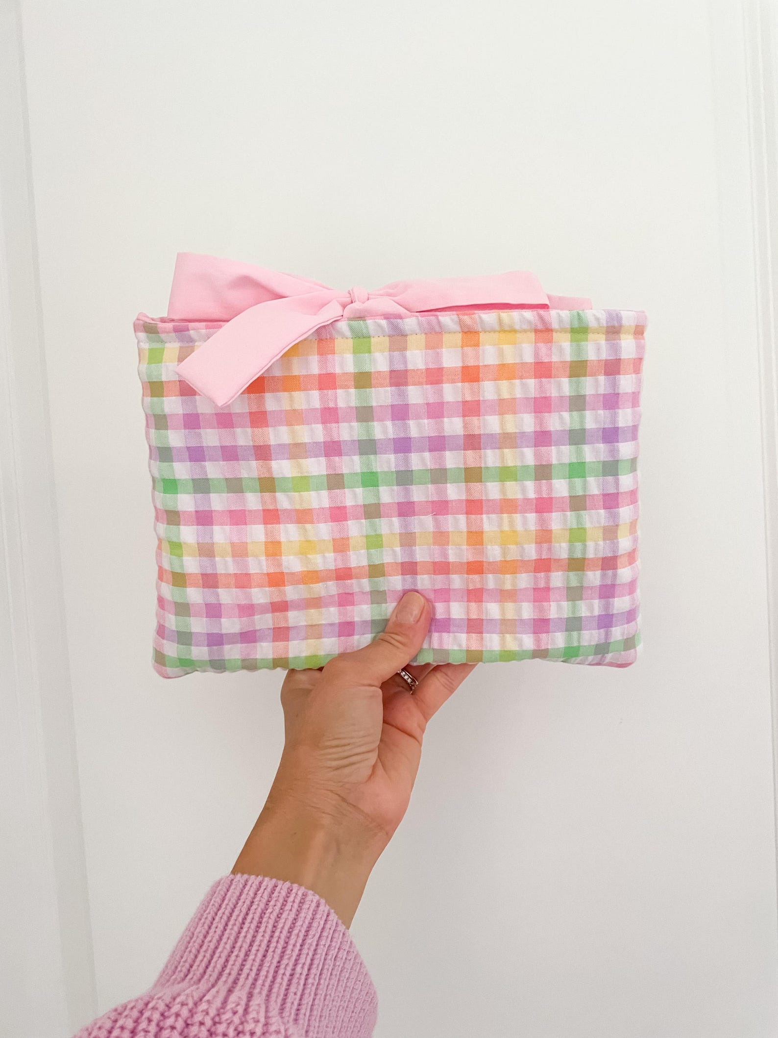 Handmade Padded Book Sleeve: Floral Cotton Book Cover With Bow - Etsy